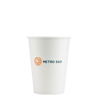 12oz Custom Printed White Paper Cold Cups - Radix Branding Solutions